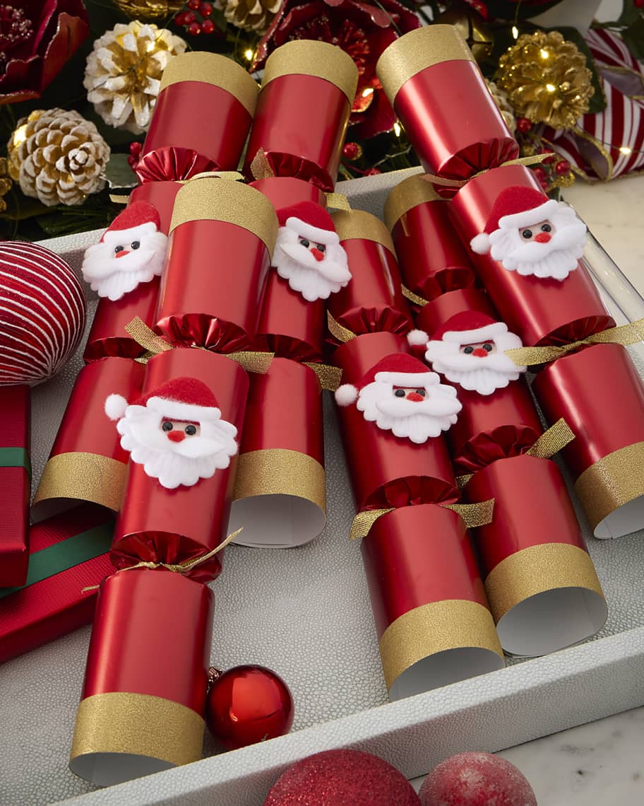 Robin Reed Jolly Santa Christmas Crackers, Set of 6 | Neiman Marcus