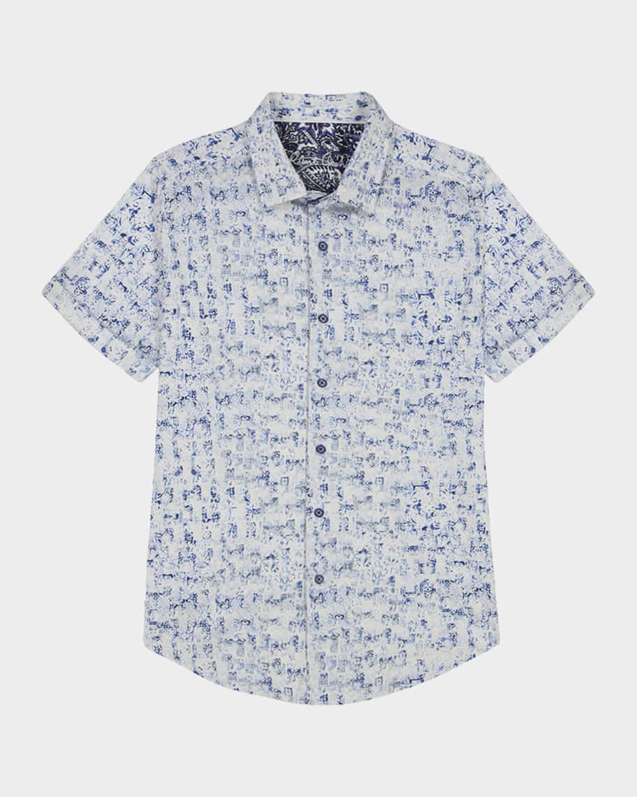 Robert Graham Men's Makemo Short-Sleeve Shirt | Neiman Marcus