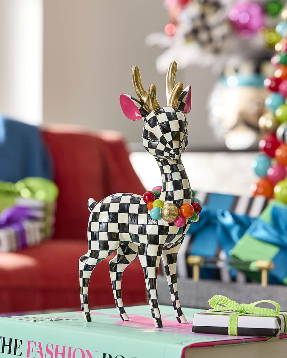 MacKenzie-Childs Confetti Christmas Deary Deer | Neiman Marcus