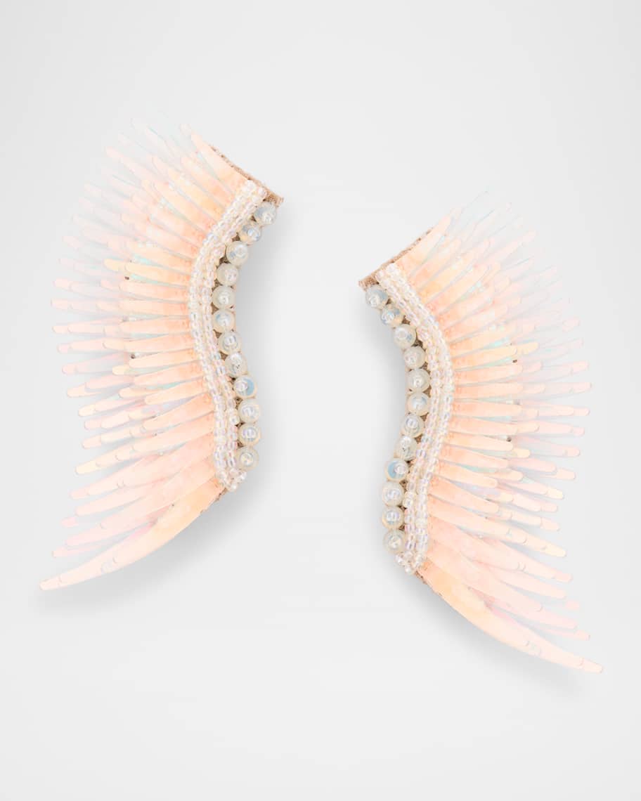 Mignonne Gavigan Midi Madeline Earrings, White | Neiman Marcus