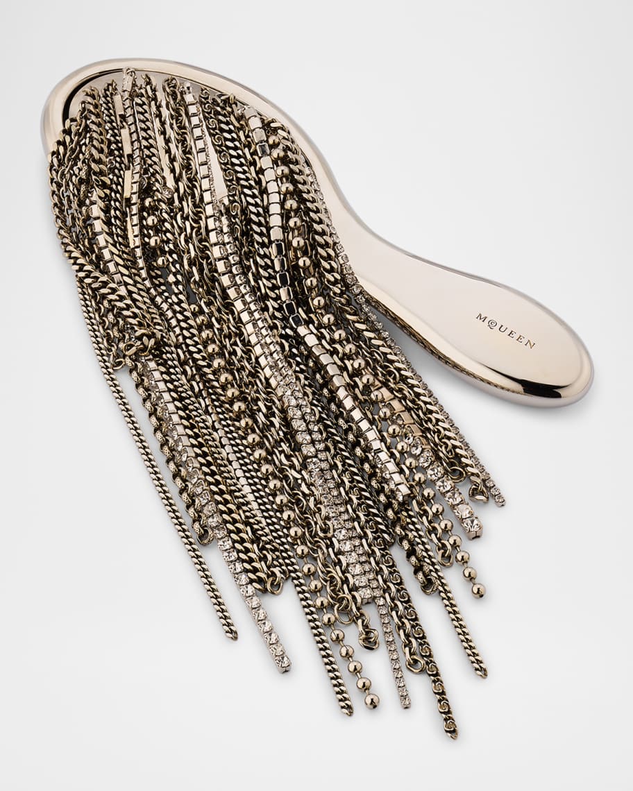 McQueen Banshee Chain Brooch | Neiman Marcus