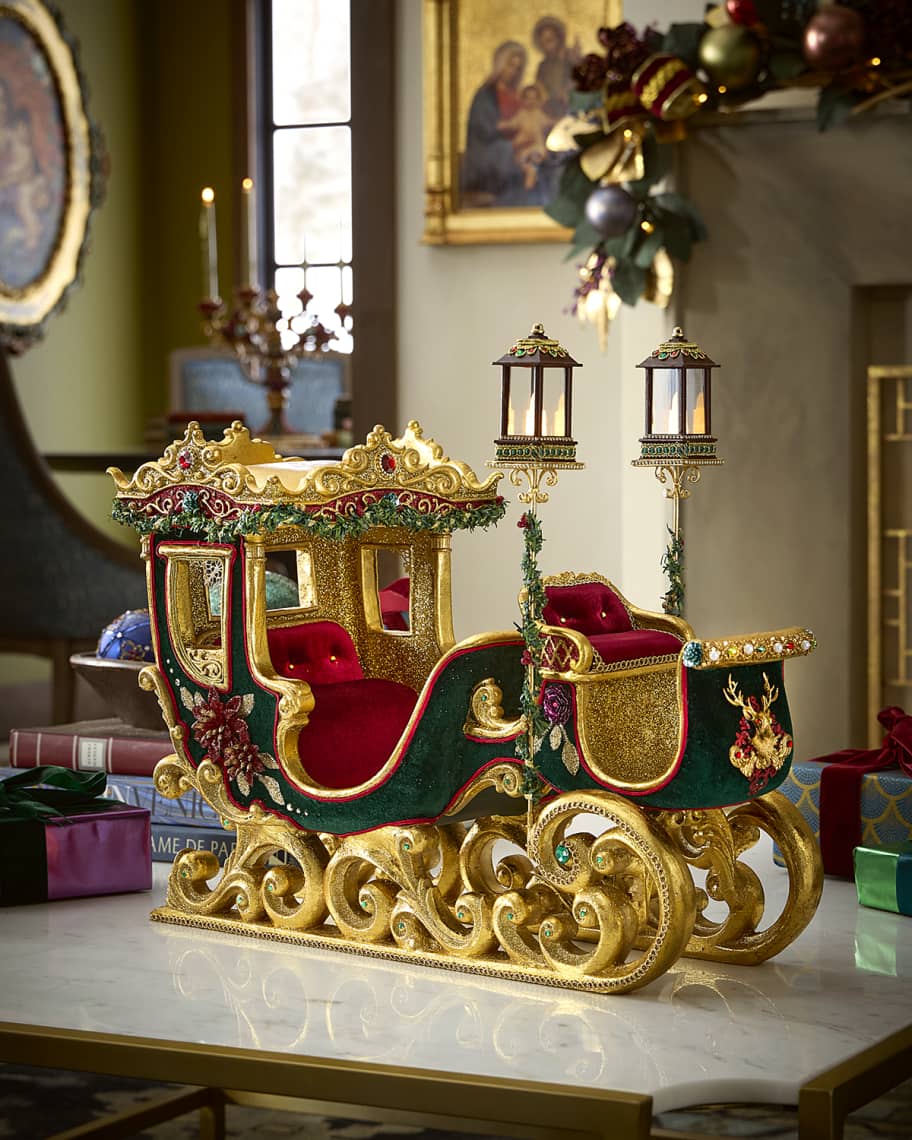 Katherine's Collection Winter Balsam and Berry Sleigh Christmas ...