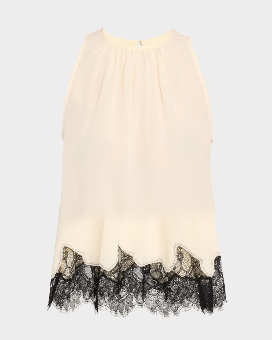 Ulla Johnson Sierra Halter Lace Top | Neiman Marcus