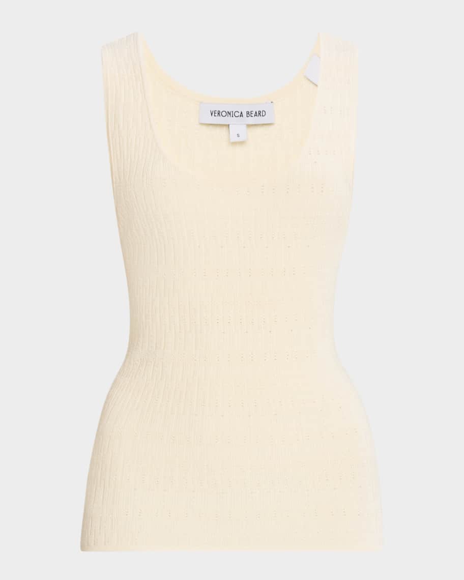 Veronica Beard Sandra Textured Tank Top | Neiman Marcus