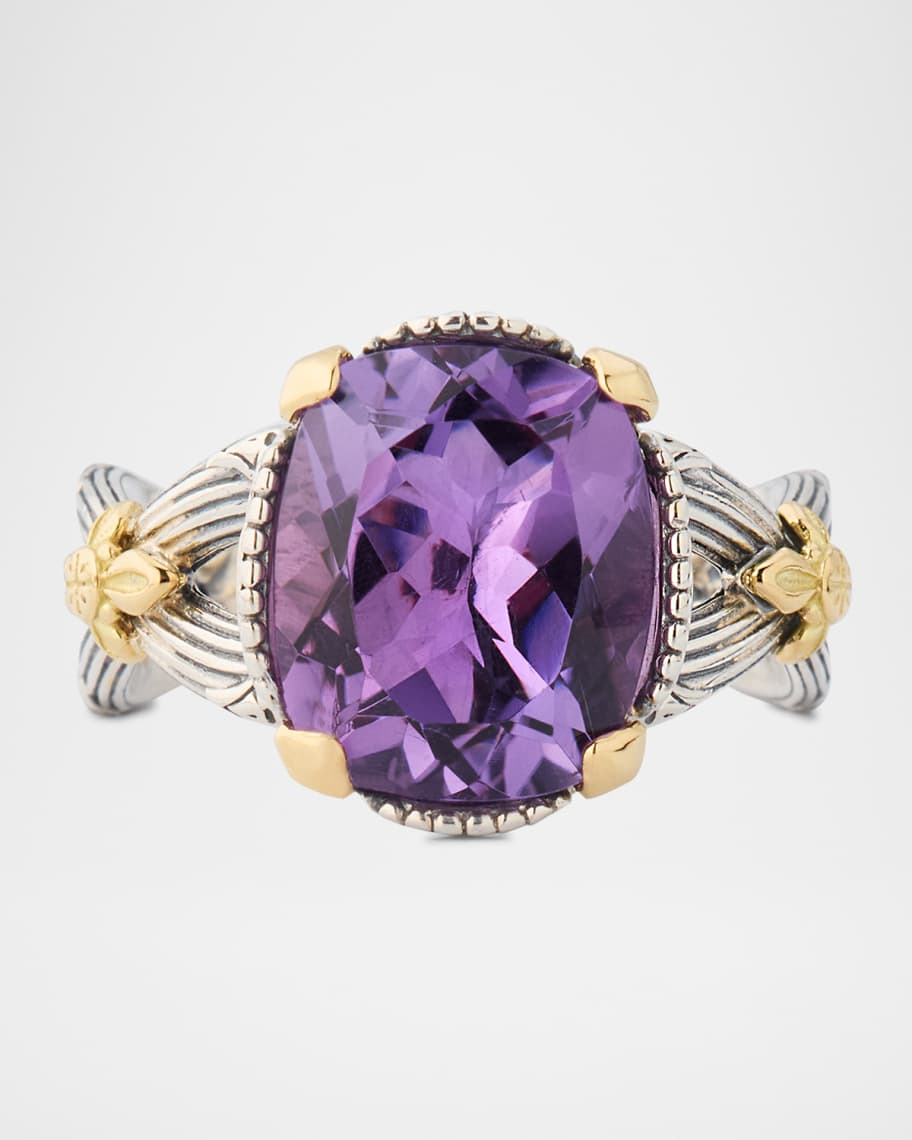 Konstantino Kyma Two-Tone Amethyst Ring, Size 7 | Neiman Marcus