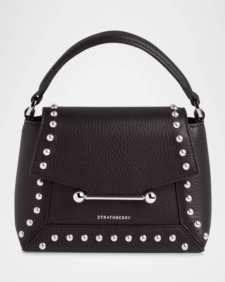 STRATHBERRY Mosaic Nano Studded Leather Top-Handle Bag | Neiman Marcus