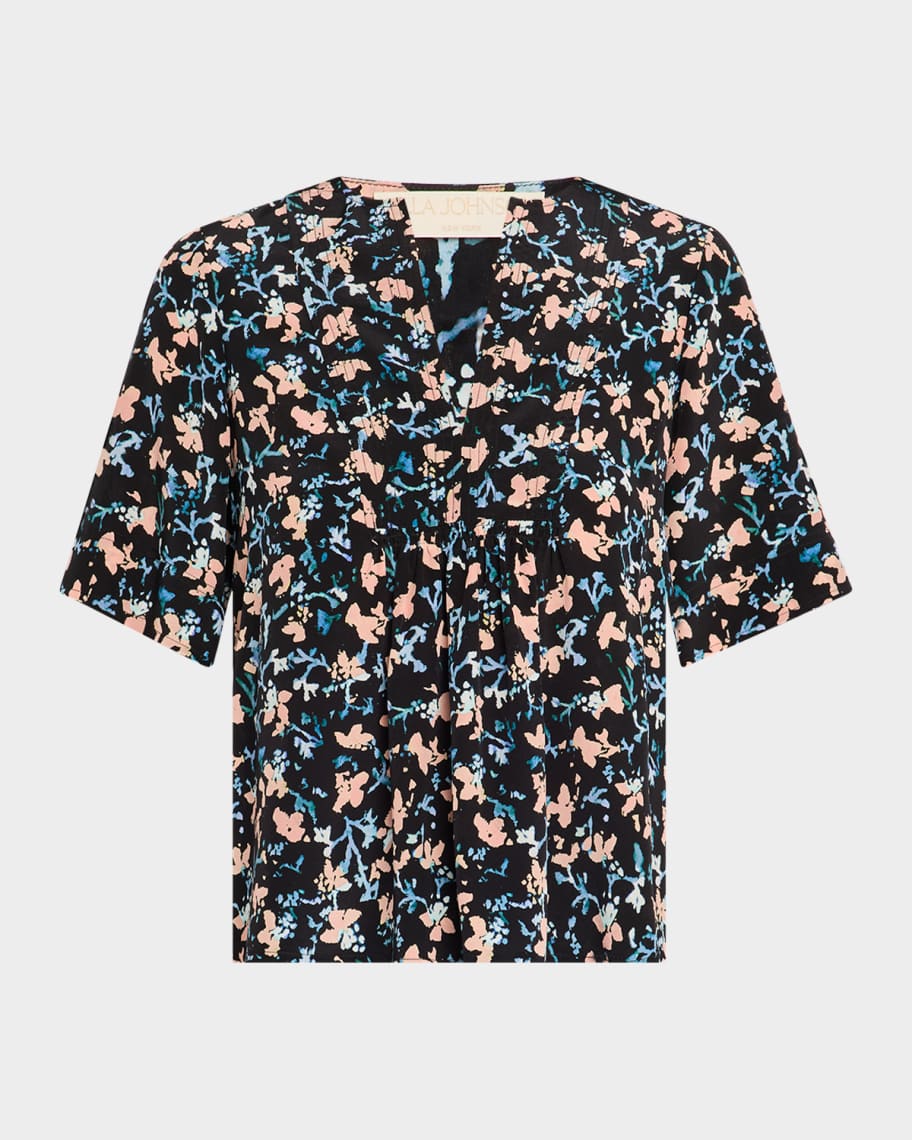 Ulla Johnson Calla Short-Sleeve Top | Neiman Marcus