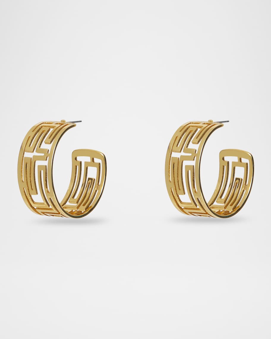 Lele Sadoughi Greek Key Hoop Earrings | Neiman Marcus