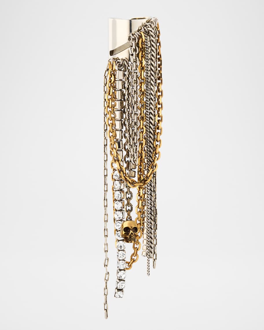 McQueen Banshee Chain Ring | Neiman Marcus