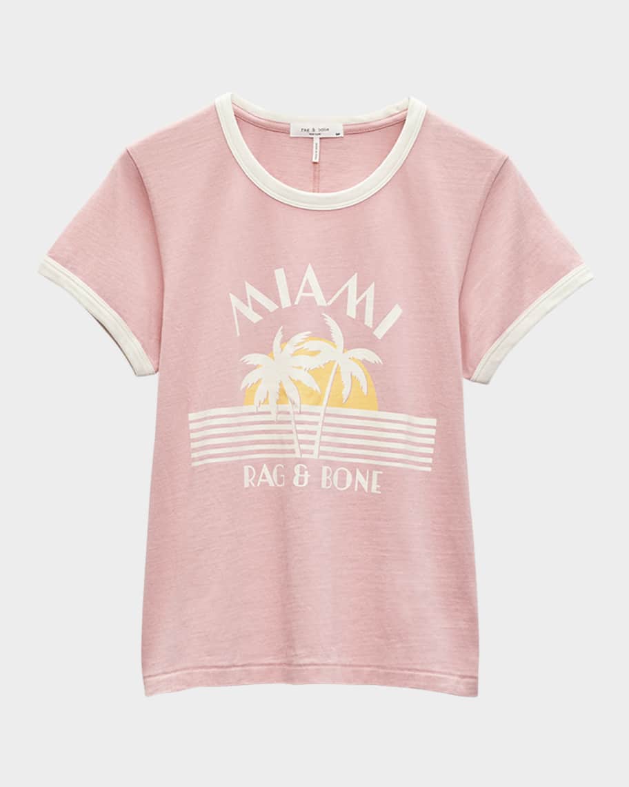 Rag & Bone Miami Boxy Ringer Tee | Neiman Marcus