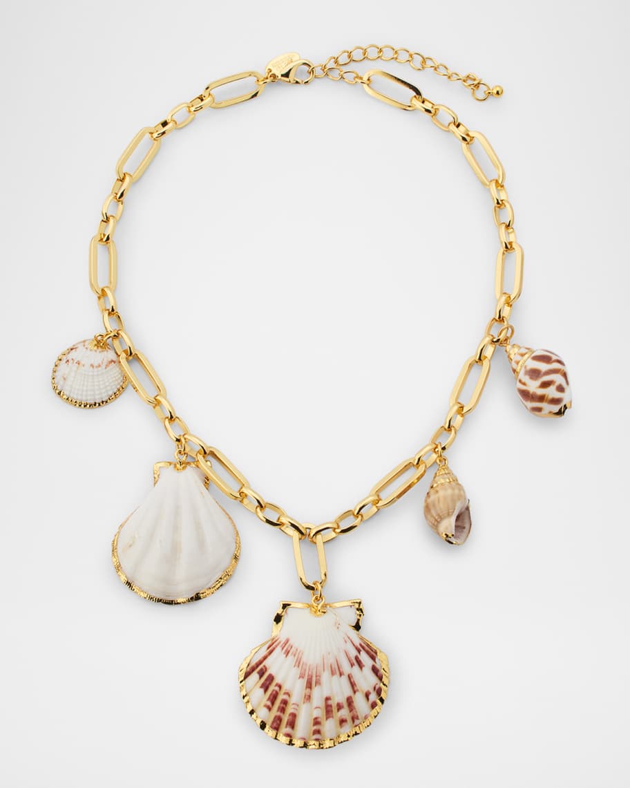 Kenneth Jay Lane Multi-Shell Charm Necklace | Neiman Marcus