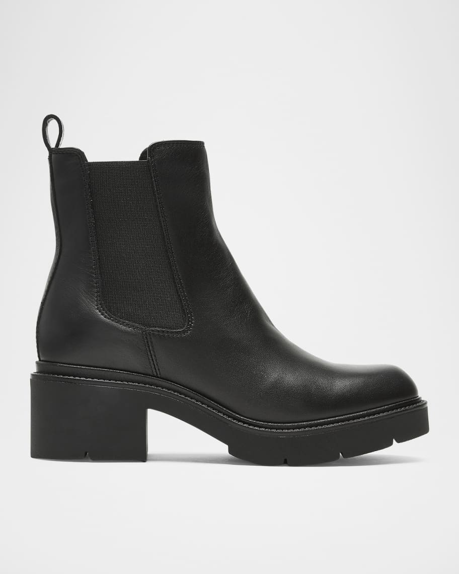 La Canadienne Axton Leather Lug-Sole Chelsea Booties | Neiman Marcus