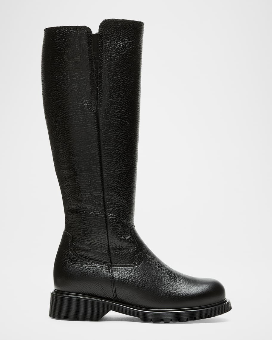 La Canadienne Harry Shearling-Lined Pebbled Leather Knee-High Boots ...