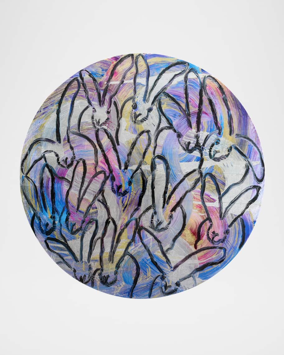 Hunt Slonem Summer Totem Rabbits Lacquer Placemat | Neiman Marcus