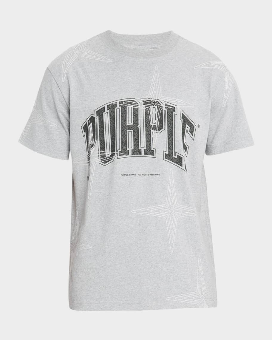 PURPLE Men's Star Overlay Graphic Logo T-Shirt | Neiman Marcus