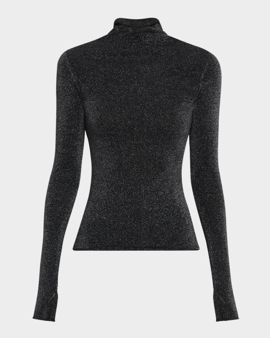 SIR Chiano Long-Sleeve Sparkly Knit Top | Neiman Marcus