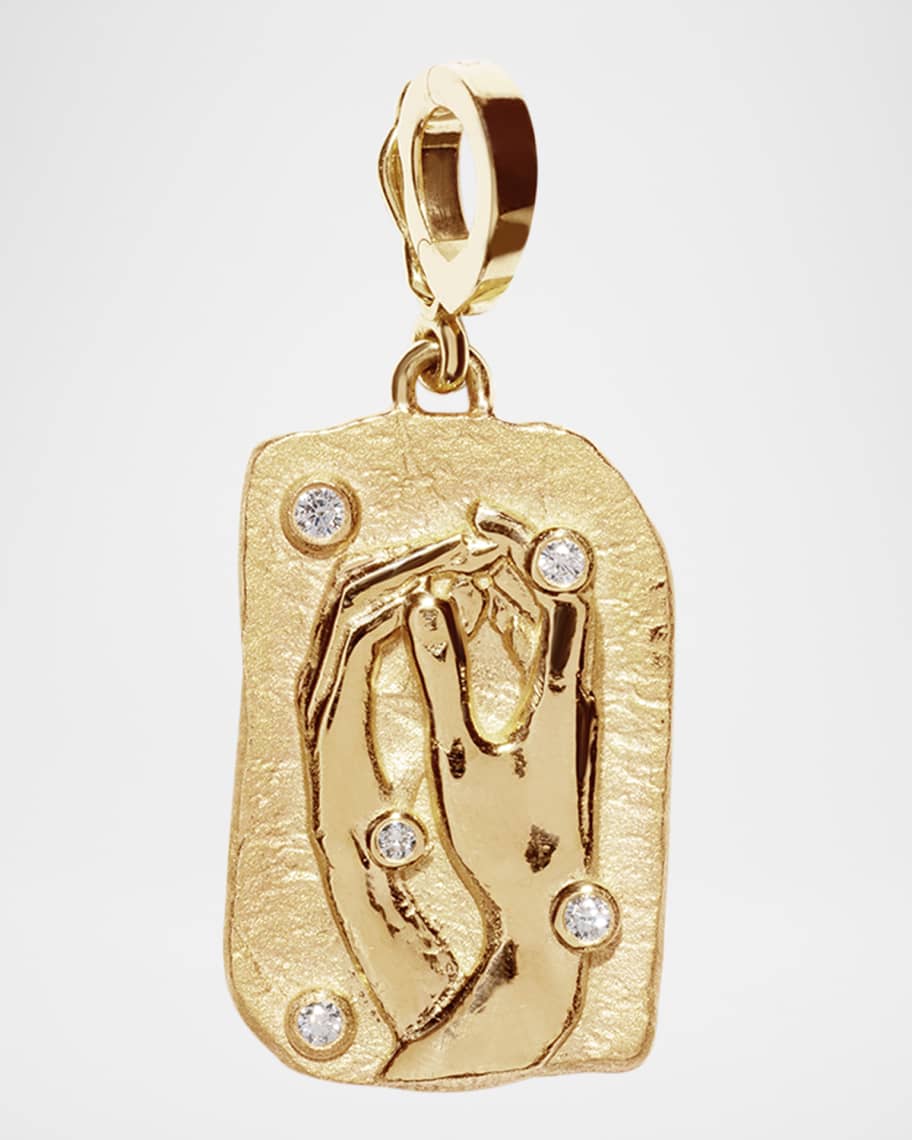 AZLEE 18K Collide Relic Coin Pendant | Neiman Marcus