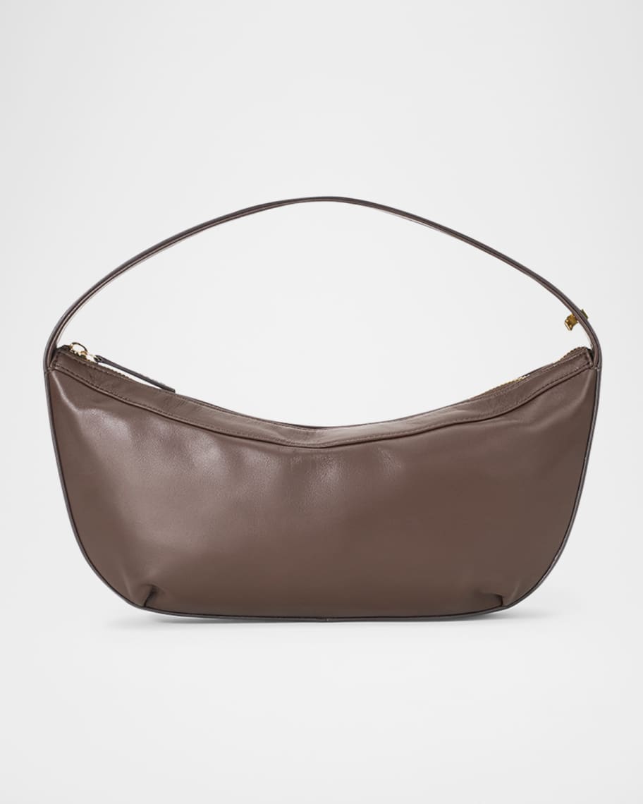 STAUD Demy Zip Leather Shoulder Bag | Neiman Marcus