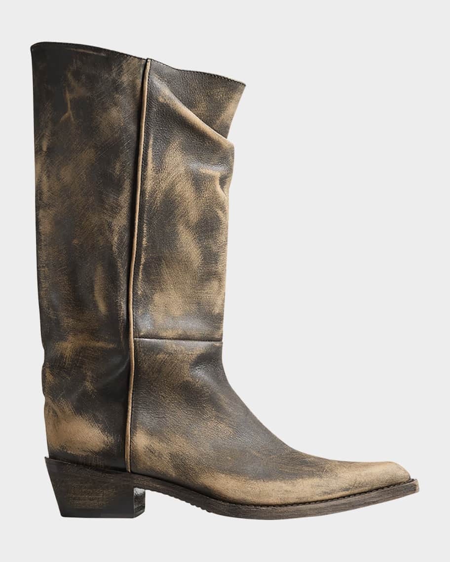 Khaite Clive Rustic Calfskin | Neiman Marcus