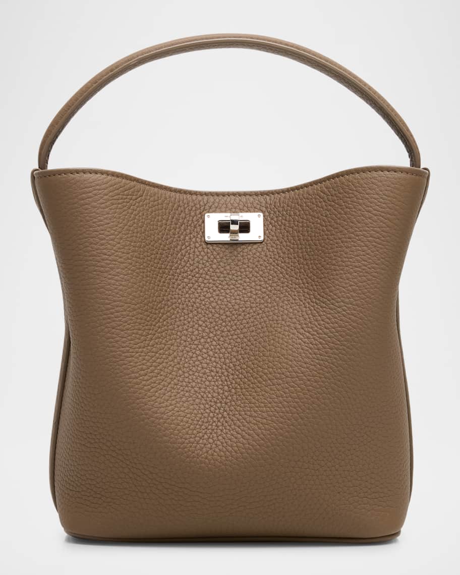 Michino Paris Odeon Mini Grain Leather Bucket Bag | Neiman Marcus