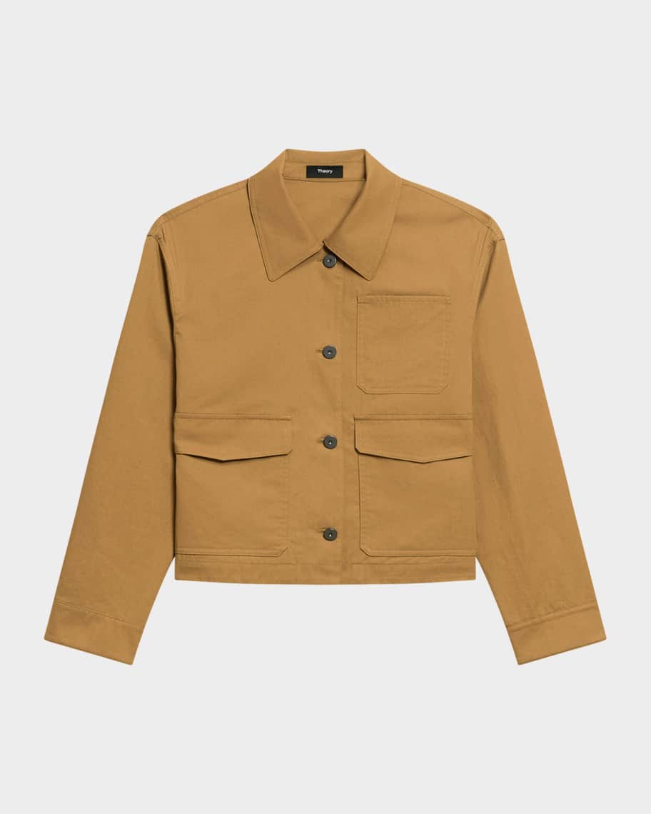 Theory Cropped Work Jacket | Neiman Marcus