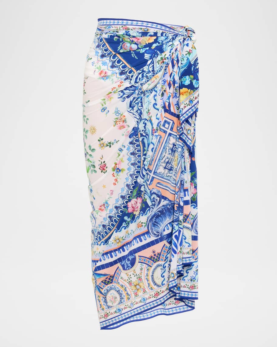 Camilla Tiles Darls Long Sarong Coverup | Neiman Marcus