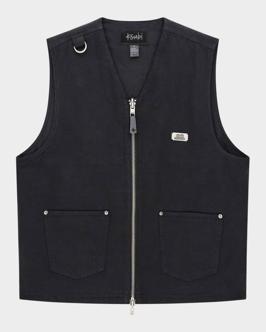 Ksubi Men's Battler Full-Zip Vest | Neiman Marcus