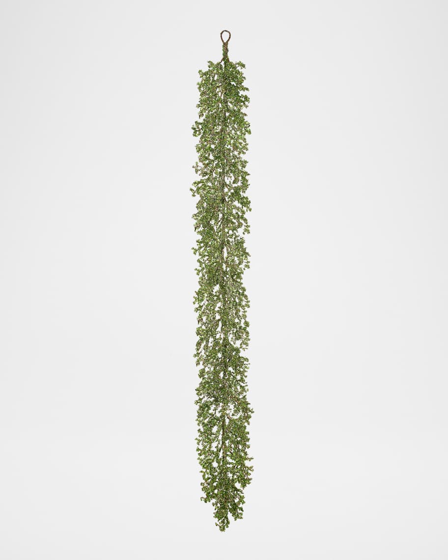 Winward Home 72" Glitter Ice Garland | Neiman Marcus