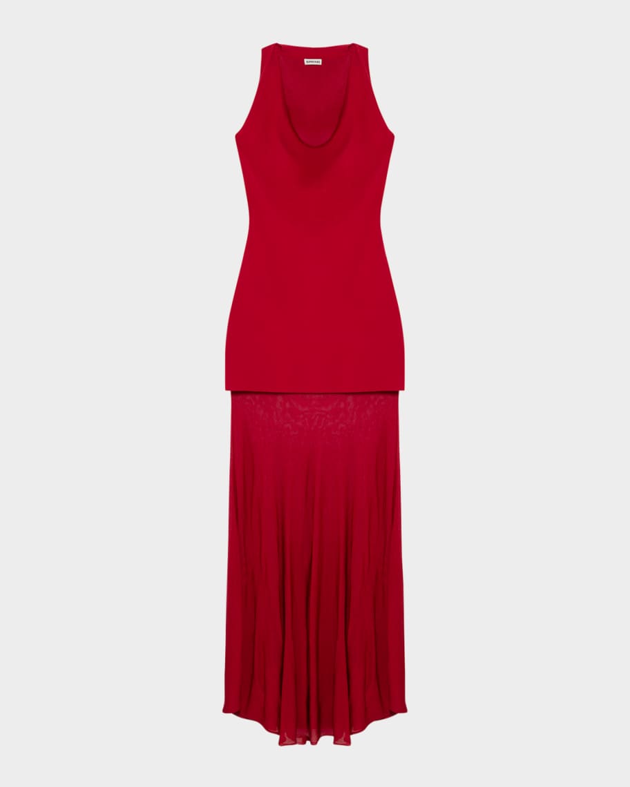 SIMKHAI Xena Sleeveless Halter Maxi Dress | Neiman Marcus