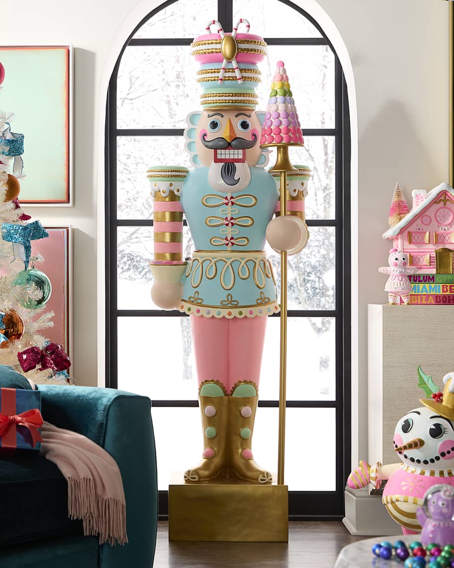 Glitterville Major Macaron 78" Life-Size Christmas Display | Neiman Marcus