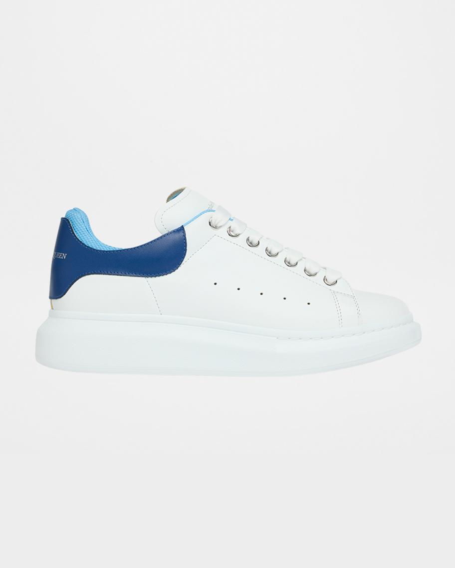 McQueen Men's Oversized Leather Double-Backstay Sneakers | Neiman Marcus