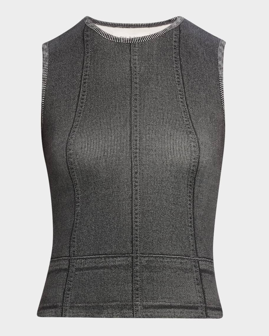 Rag & Bone Miramar Ribbed Muscle Tank Top | Neiman Marcus
