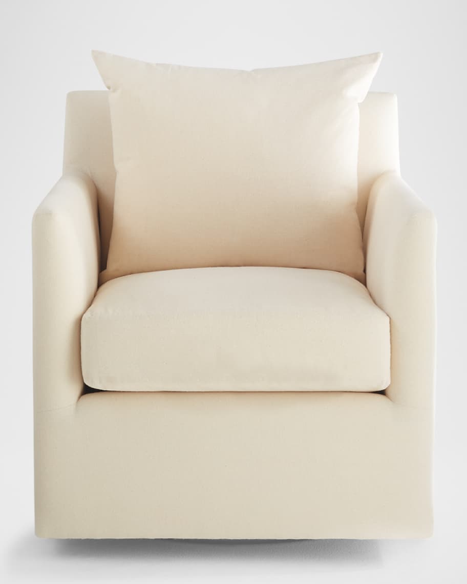 Sorrel Muslin Swivel Chair | Neiman Marcus