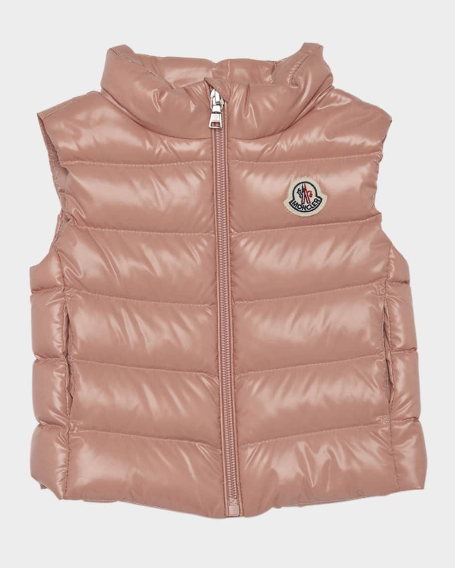 Moncler Girl's Ghany Down Vest, Size 1M-3 | Neiman Marcus