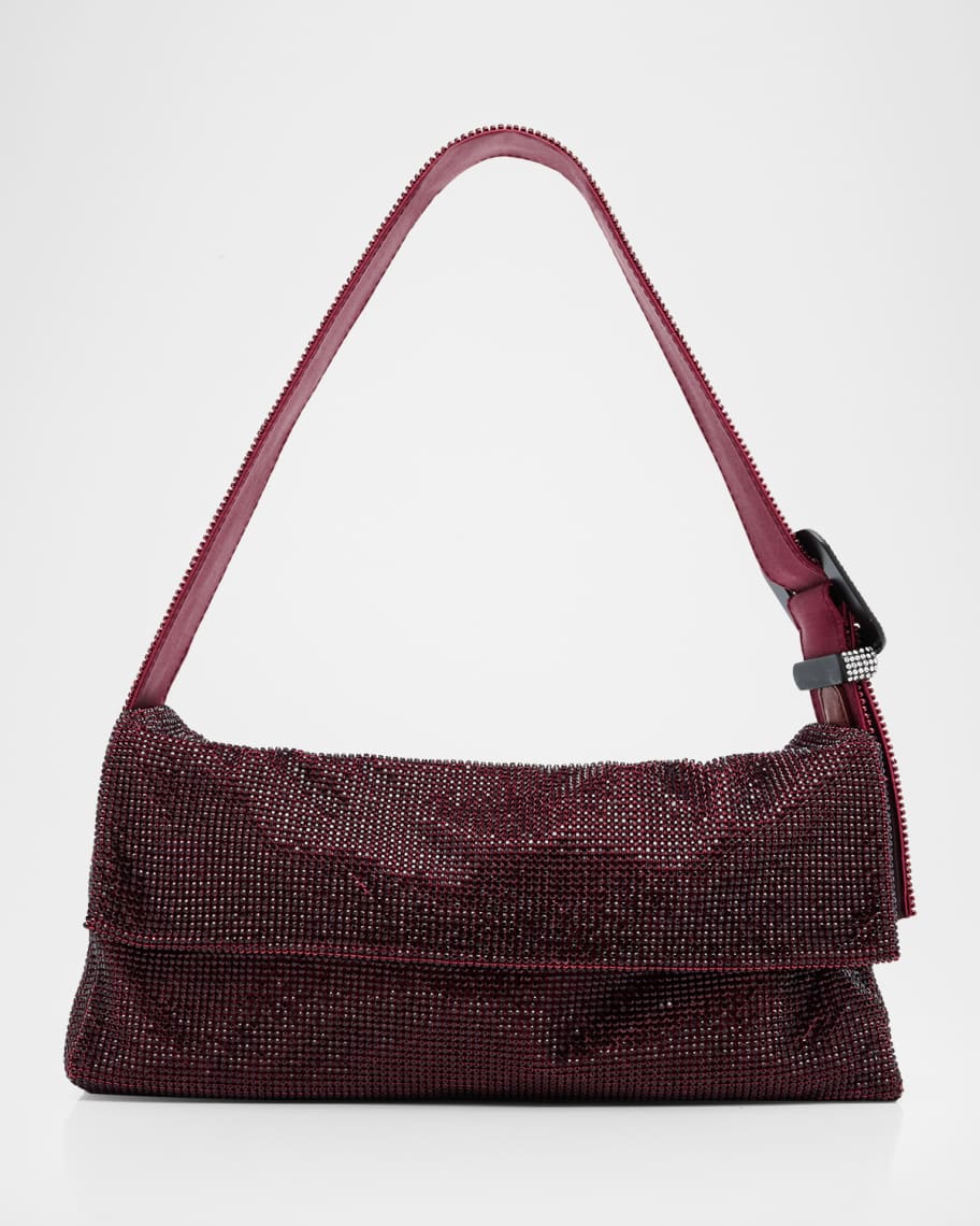 Benedetta Bruzziches Vitty Rhinestone Silk Shoulder Bag | Neiman Marcus