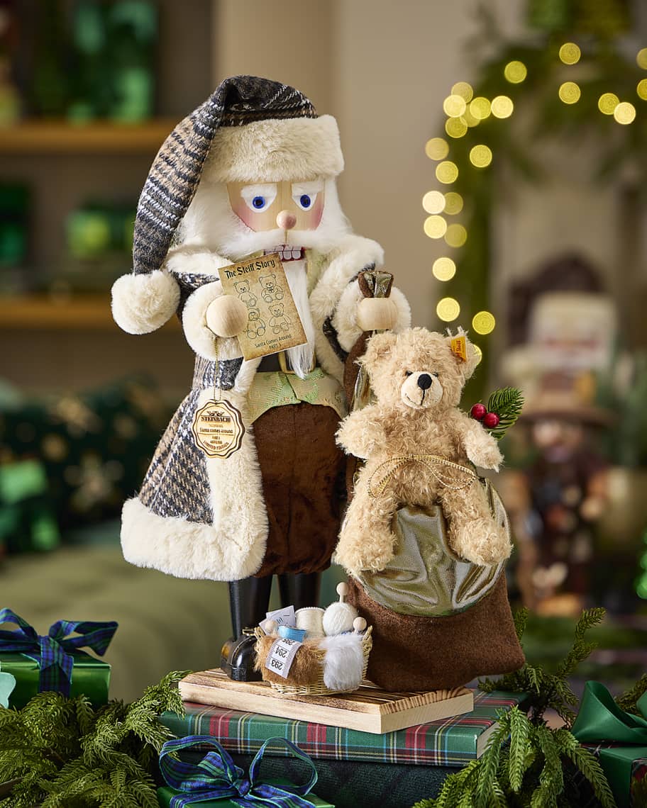 Steinbach x Steiff Santa Comes Around Part 3 Nutcracker | Neiman Marcus