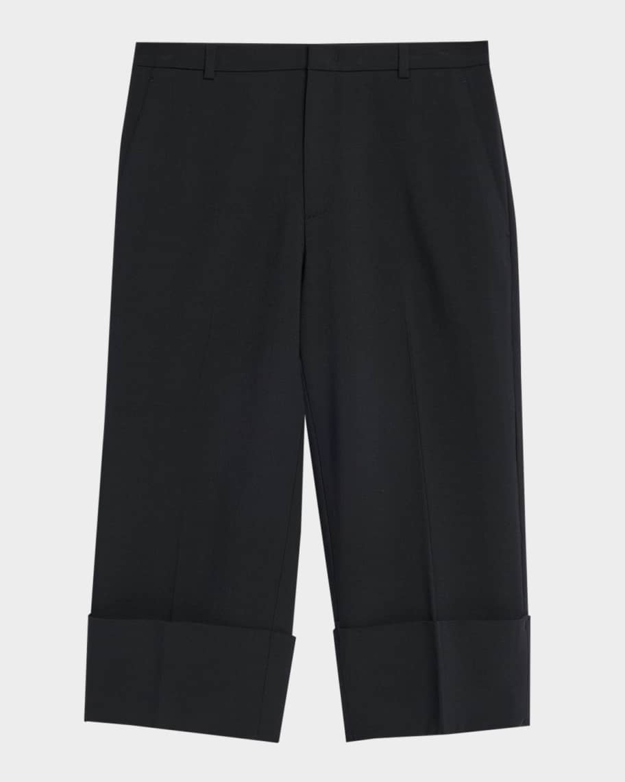 Vince Mid-Rise Cuffed Crop Pants | Neiman Marcus