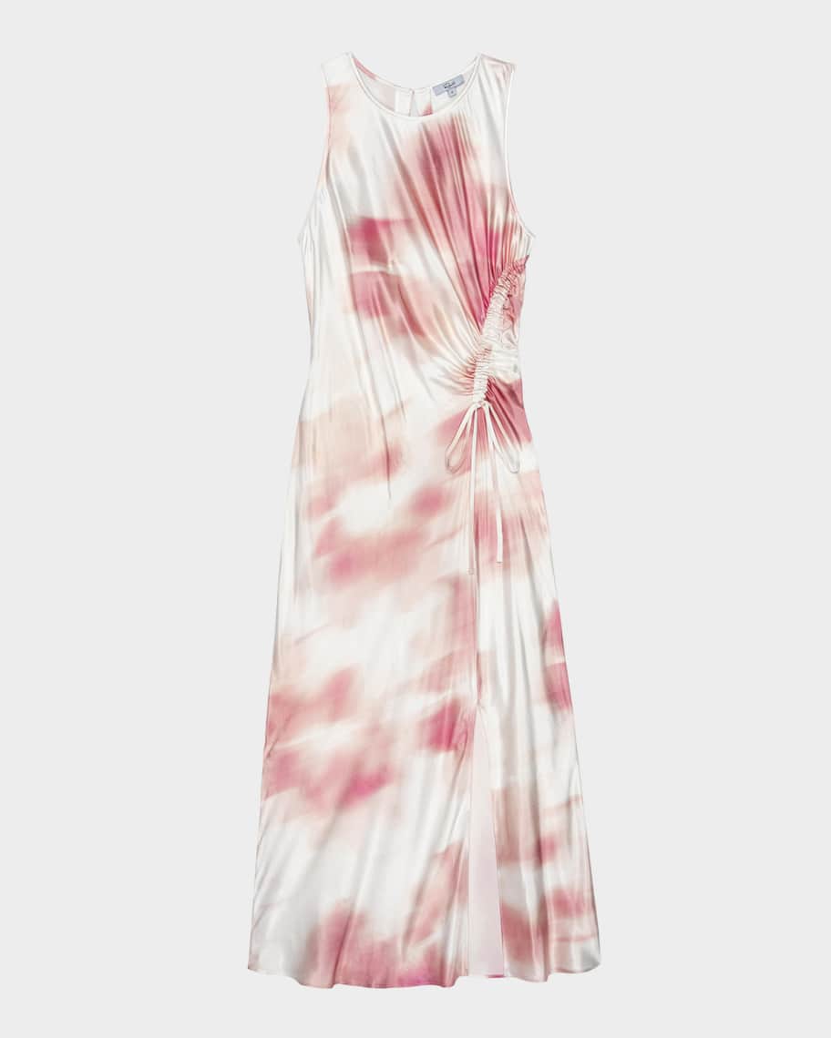 Rails Gabriella Satin Midi Dress | Neiman Marcus