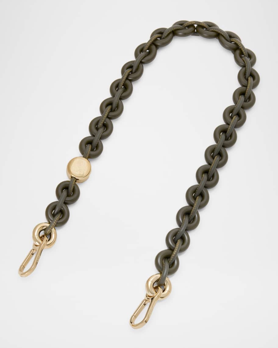Loewe Donut Chain Shoulder Strap in Leather | Neiman Marcus