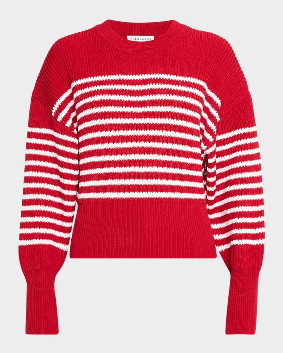 Altuzarra Tanessa Stripe Crewneck Sweater | Neiman Marcus