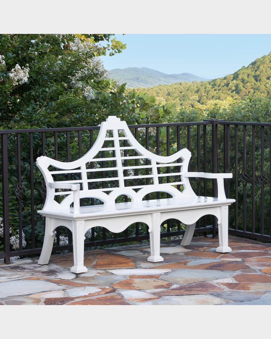 Park Hill Collection Bay Lake Outdoor Garden Bench | Neiman Marcus