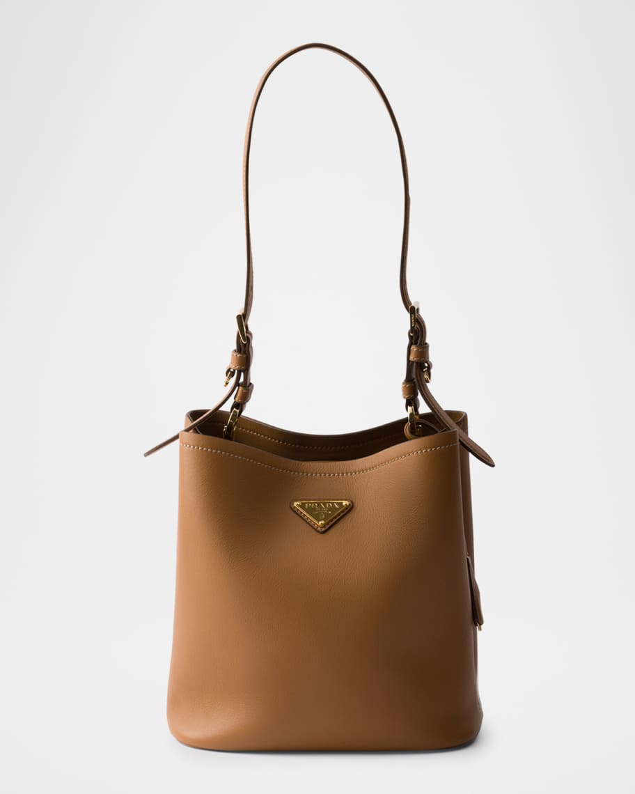 Prada Medium Leather Shoulder Bag | Neiman Marcus