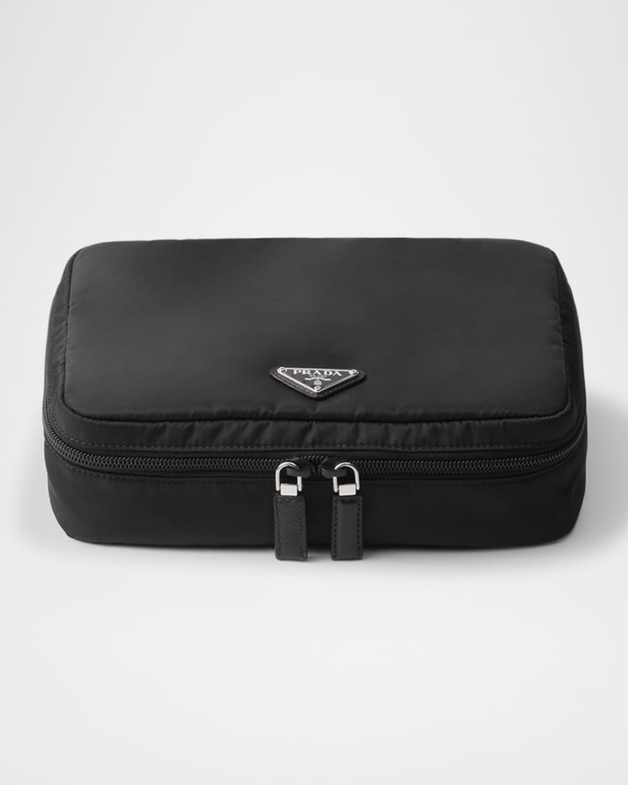 Prada Men's Medium Re-Nylon Zipper Pouch | Neiman Marcus