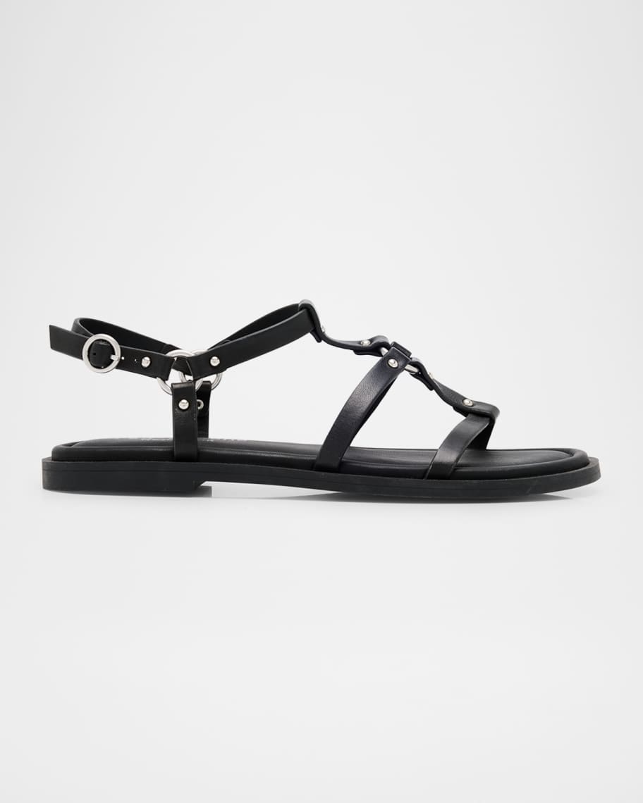 Rag & Bone Geo Leather Harness Sandals | Neiman Marcus