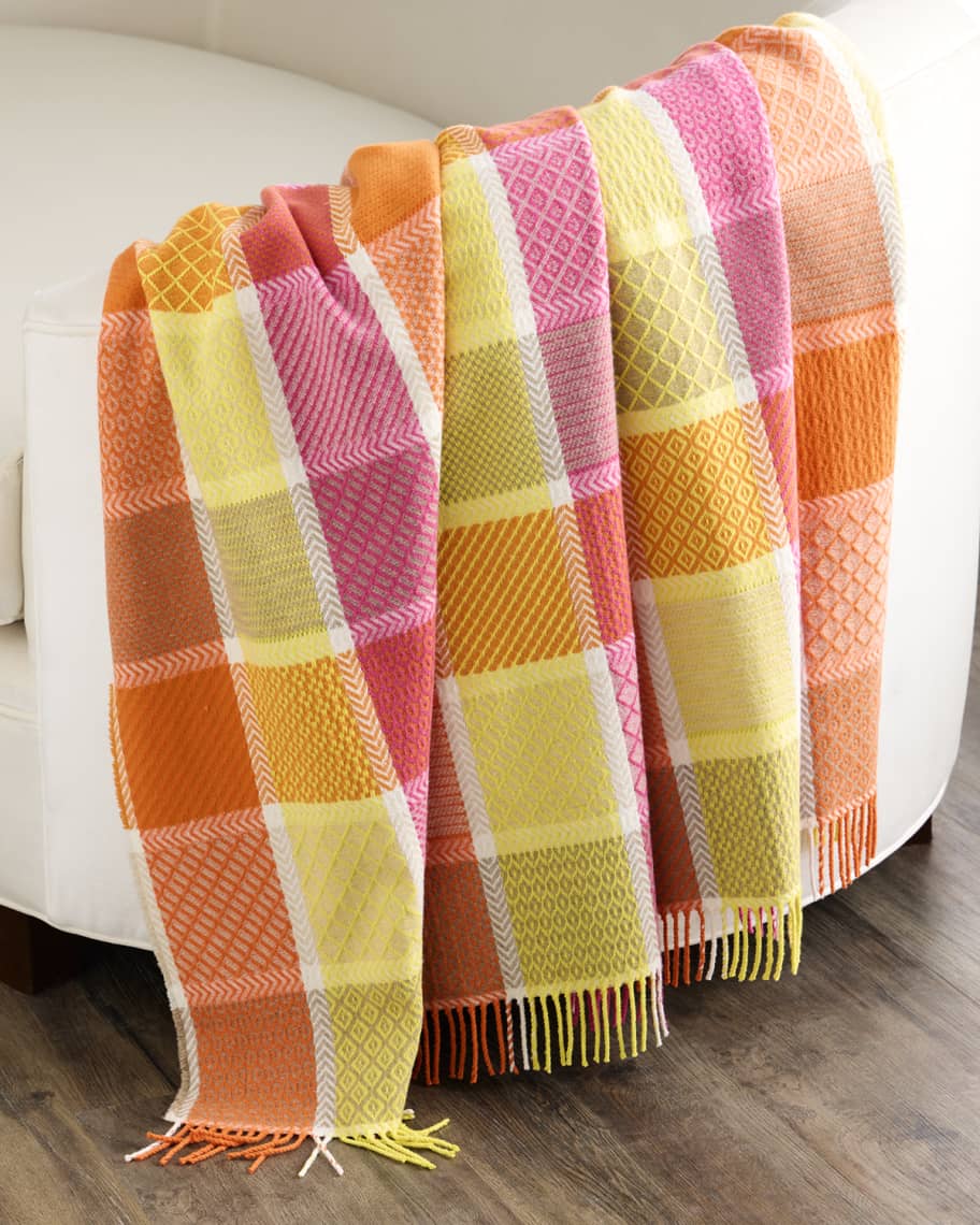Designers Guild Golbourne Wool-Blend Throw, 51" x 75" | Neiman Marcus