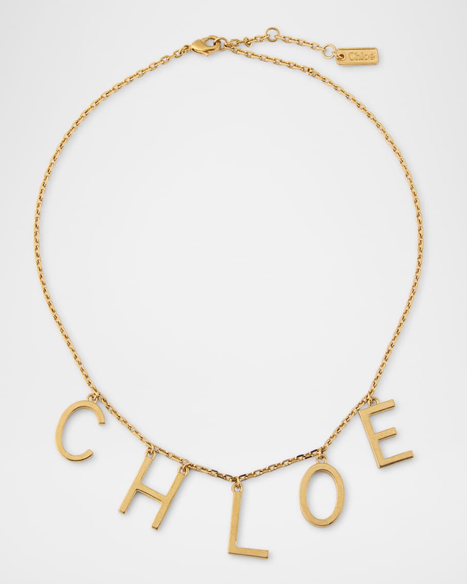 Chloe Letters Logo Chain Necklace | Neiman Marcus