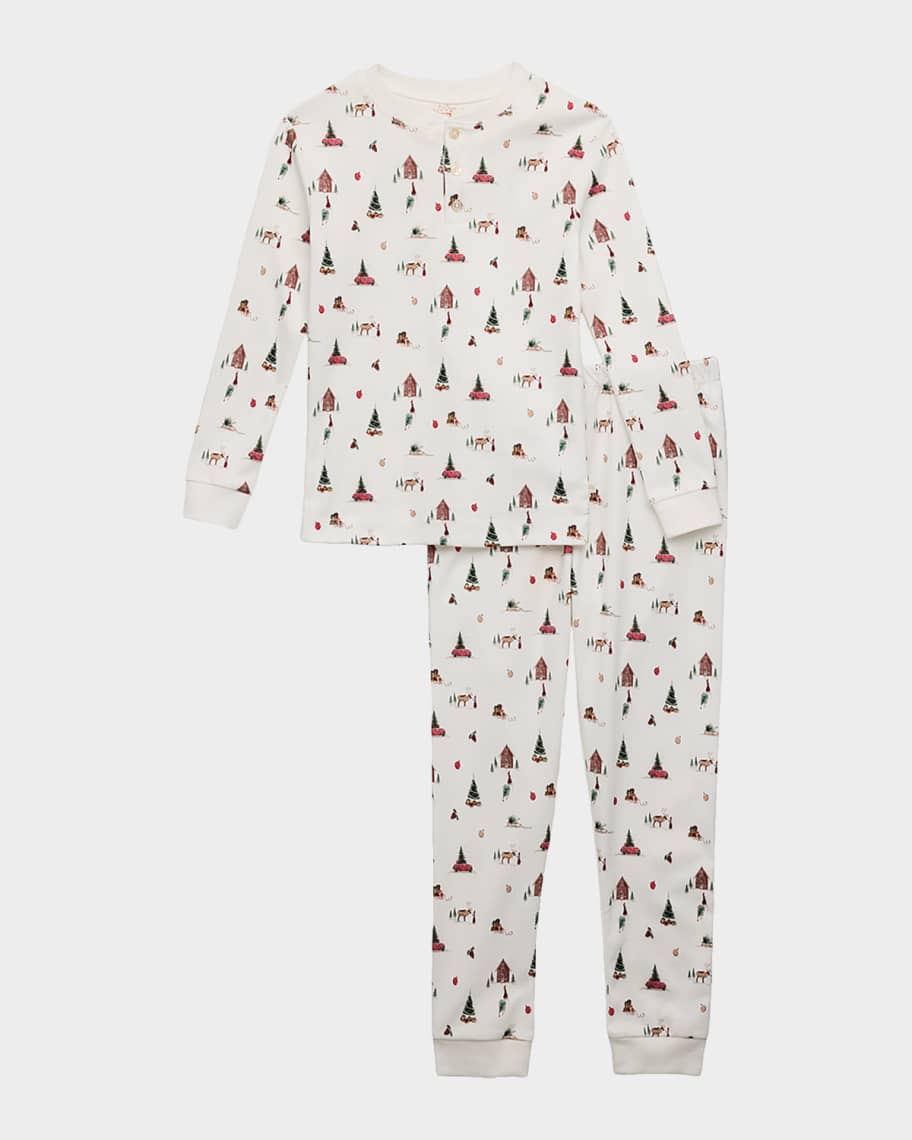 Marie Chantal Derek Little Christmas Tree Pajama Set, Size 2-10 ...