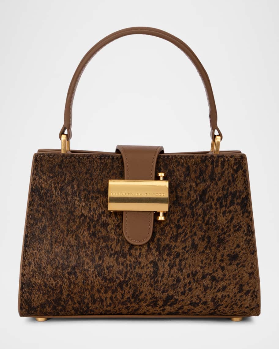 Brandon Blackwood Jordi Leather & Spotted Calf Hair Shoulder Bag ...