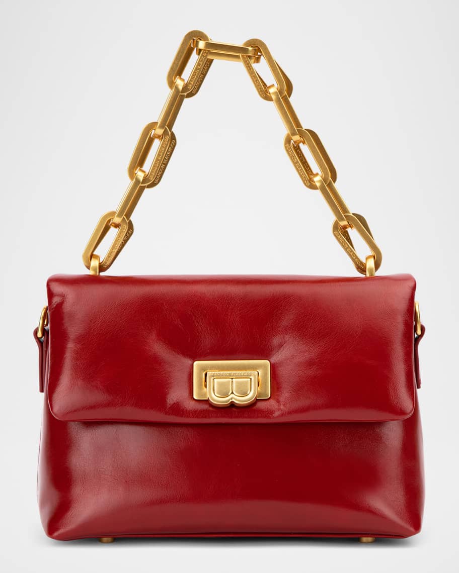 Brandon Blackwood Yuta Cowhide Leather Shoulder Bag | Neiman Marcus