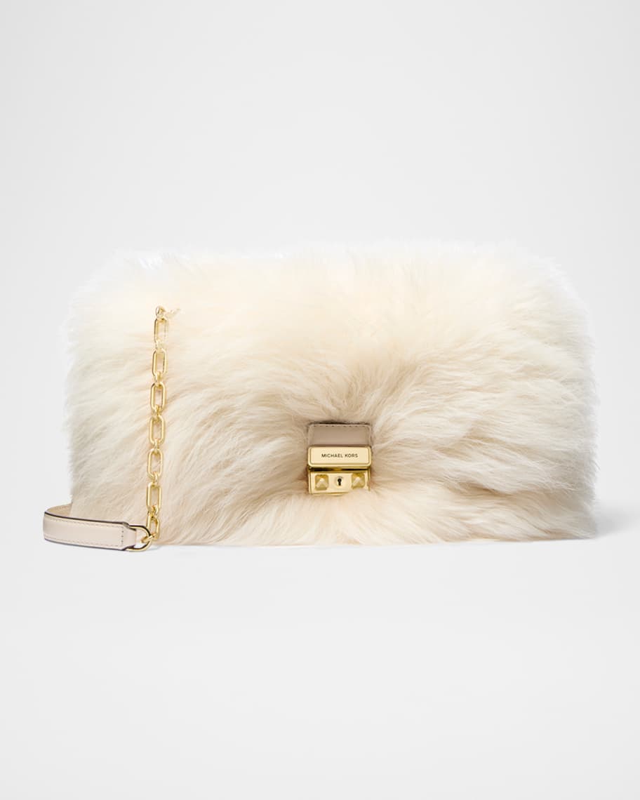 MICHAEL Michael Kors Tribeca Large Faux Fur Crossbody Bag | Neiman Marcus